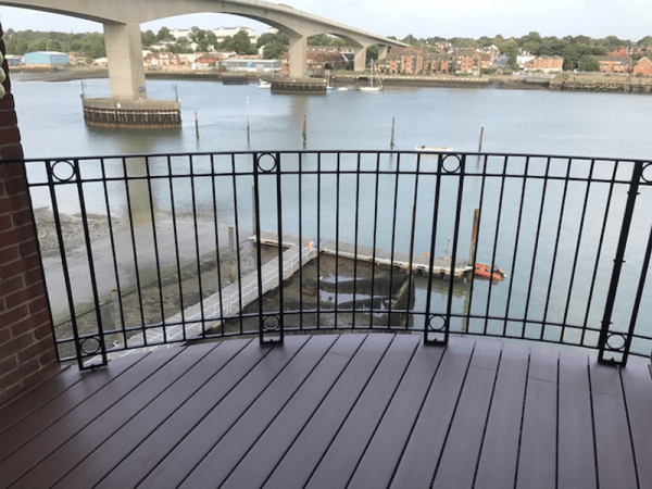 Elegrodeck - A Plastic Decking Board Balcony Installation