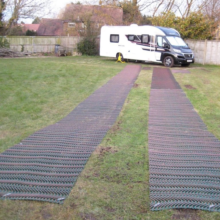 Creating A Grass Parking Space For A Motorhome Using TurfMesh