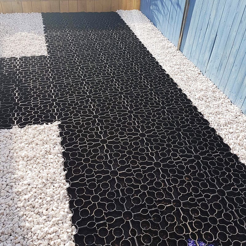 13m² Multicoloured X-Grid® Garden Gravel Path | MatsGrids Blogs