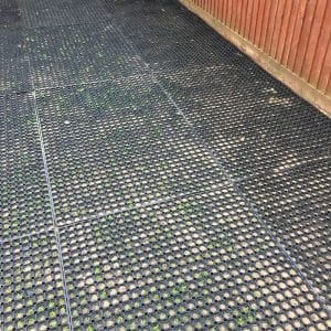 Rubber Grass Mats Installed on a Back Garden | MatsGrids Blogs